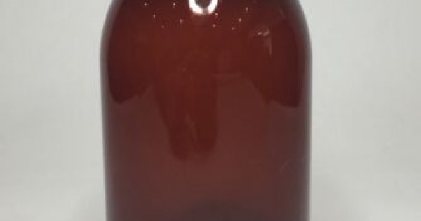500ml Amber PET Sirop Bottle with Black Screw Cap